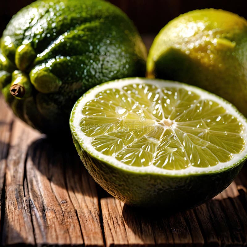 Lime Fresh Raw Organic Fruit Stock Illustration - Illustration of fresh ...