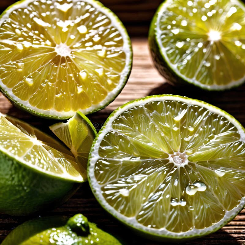 Lime Fresh Raw Organic Fruit Stock Illustration - Illustration of ...