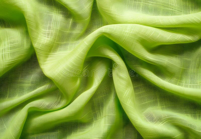 Lime Green Cotton Fabric Texture Background Stock Illustration ...
