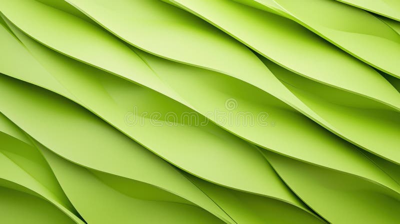 Lime Green Crumpled Paper Waves Forms an Abstract Geometric Background ...