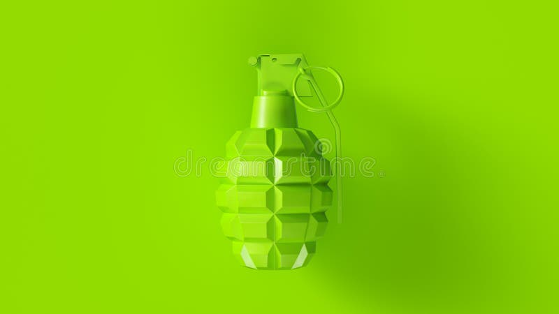 Lime Green Grenade Concept stock illustration. Illustration of grenade ...