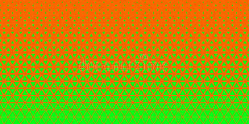 Lime Green Orange Halftone Triangles Pattern. Abstract Geometric ...