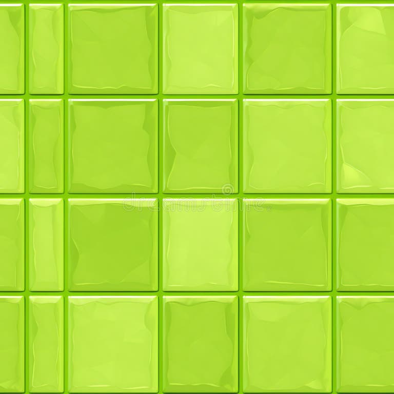 Lime Green Tile Pattern for Decoration Stock Illustration ...