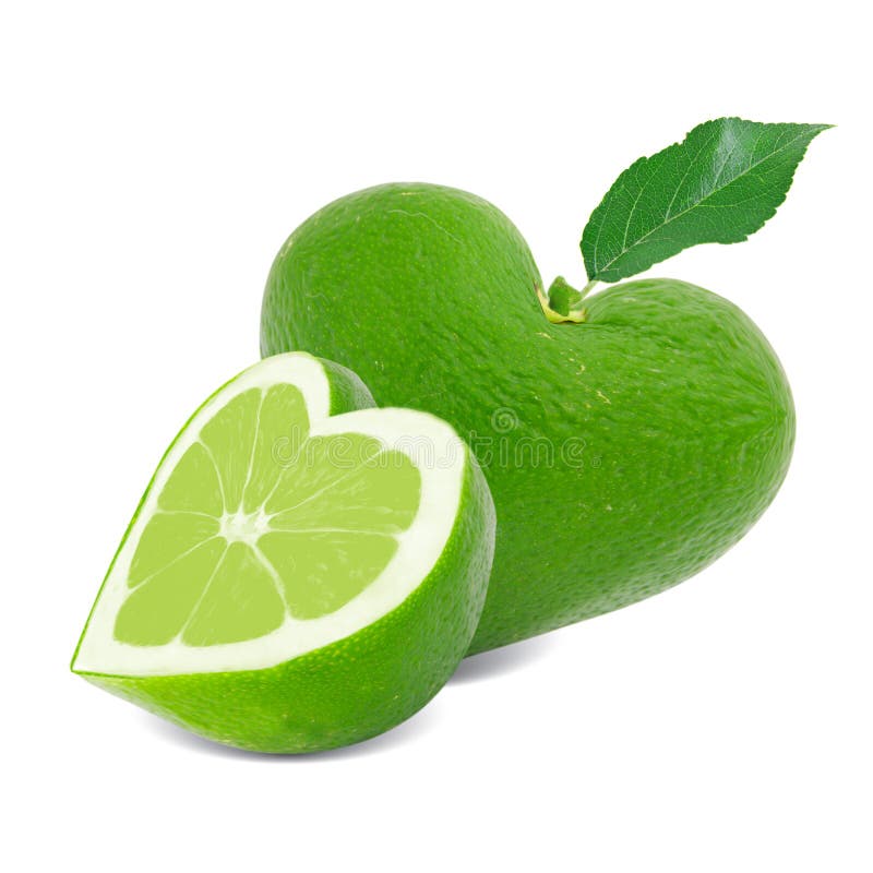 Lime heart stock photo. Image of health, natural, fruit - 40355322