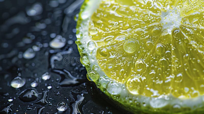 Lime with an Intense Color and Rough Texture Stock Illustration ...