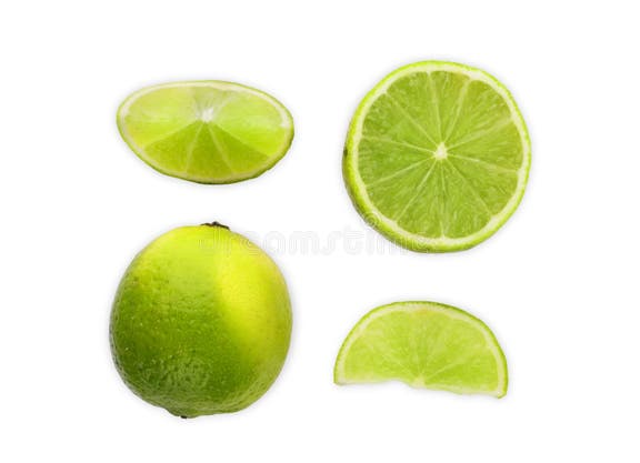 Lime Isolated. Lime Half, Slice, Piece Isolate on White. Lime Set Stock ...
