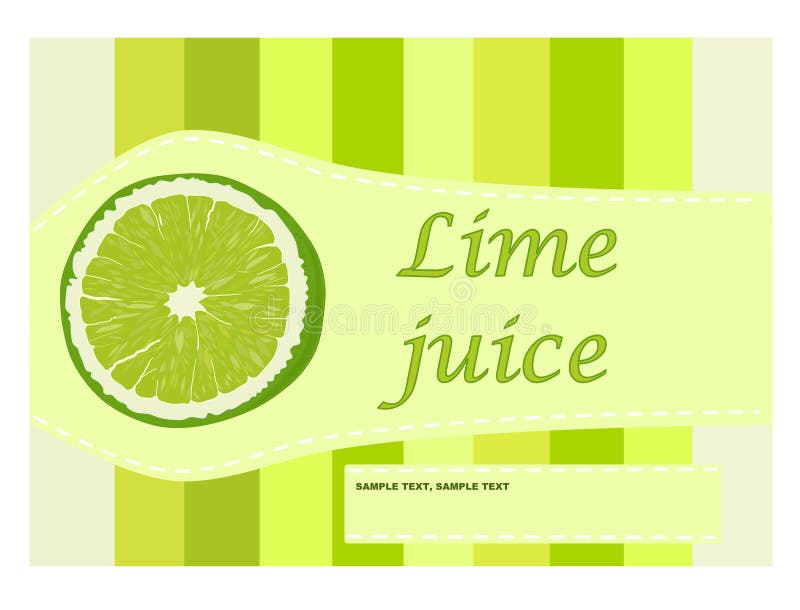 Lime juice label stock illustration. Illustration of full - 42467768
