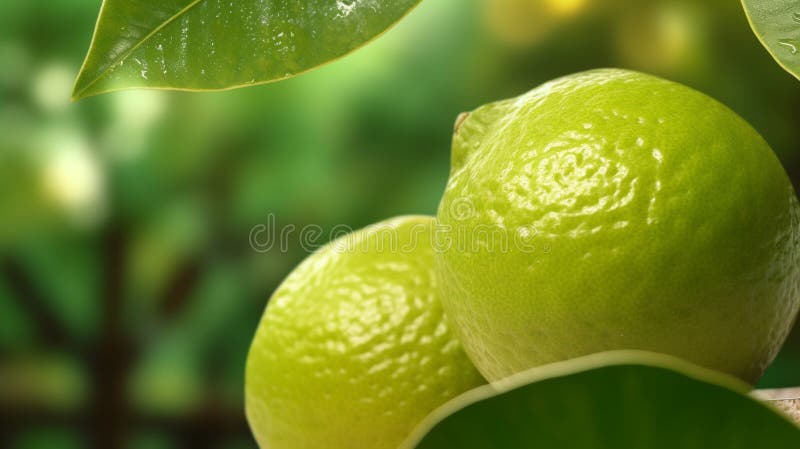 Lime juice on lime orchard stock illustration. Illustration of branch ...