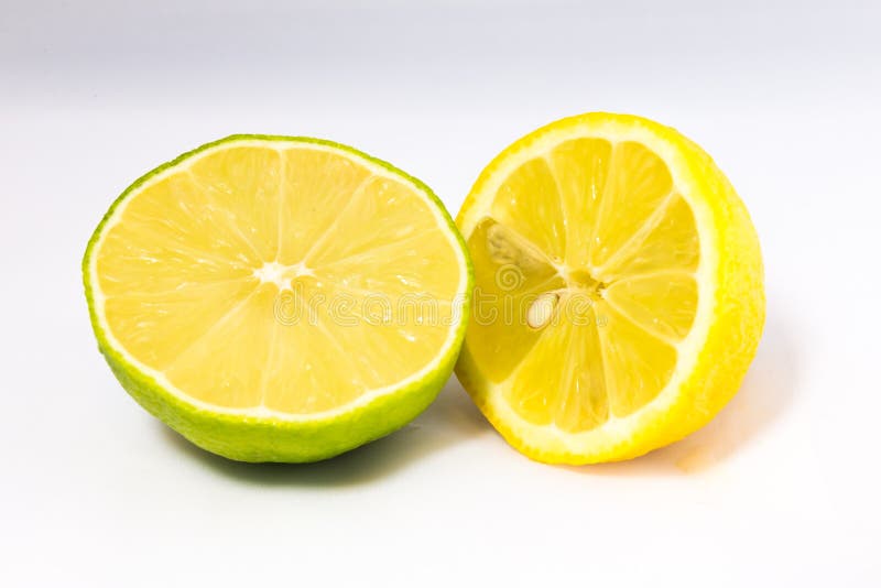 Lime and lemon half stock photo. Image of macro, fruit - 50212274