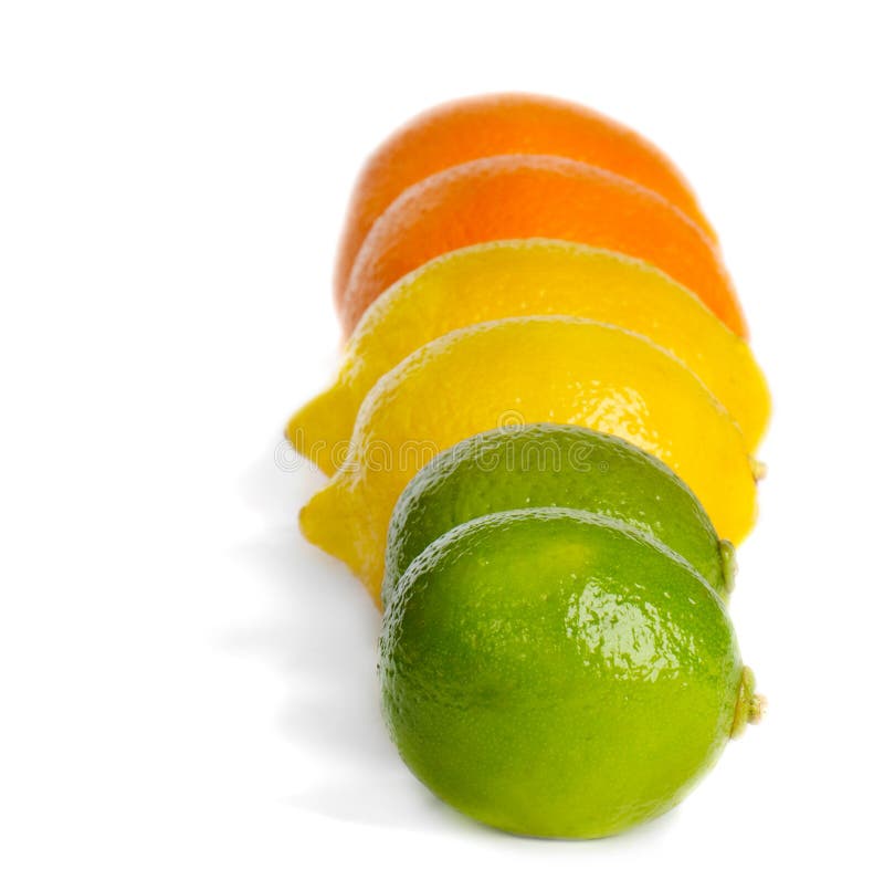 Lime,lemon and orange stock photo. Image of orange, group - 20497538