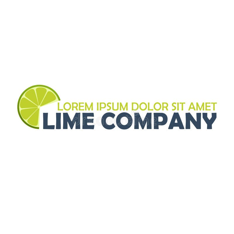 Lime Logo Company. Citrus. Vector Logo Illustration. Stock Illustration ...