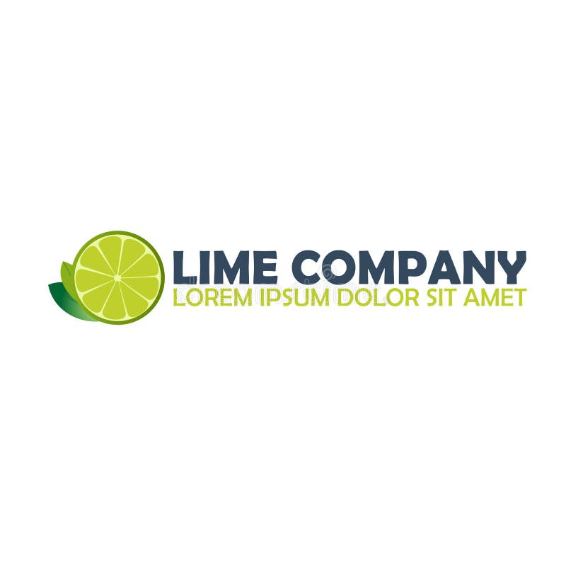 Lime Logo Company. Citrus. Vector Logo Illustration. Stock Illustration ...