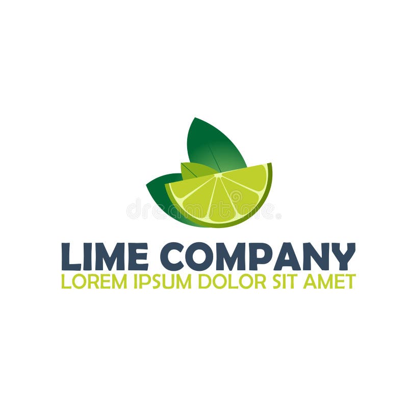 Lime Logo Company. Citrus. Vector Logo Illustration. Stock Illustration ...