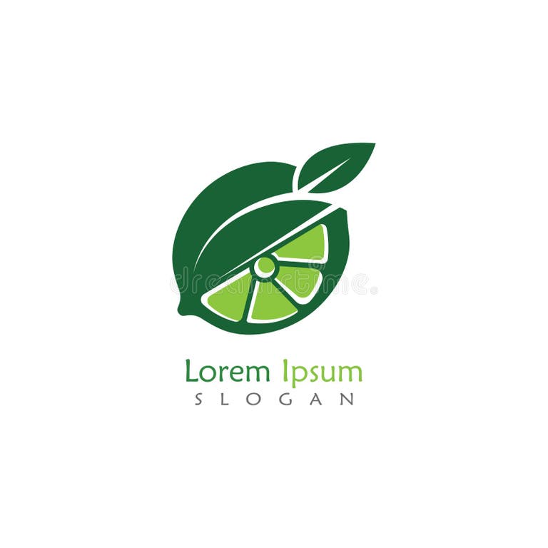Lime Logo Design, Isolated Lime Creative Template Vector Stock ...