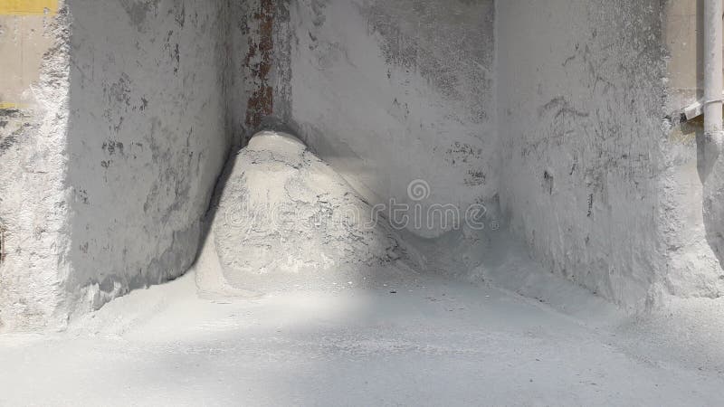 Lime Mud Storage is Last Process for Lime Kiln Production Stock Image ...