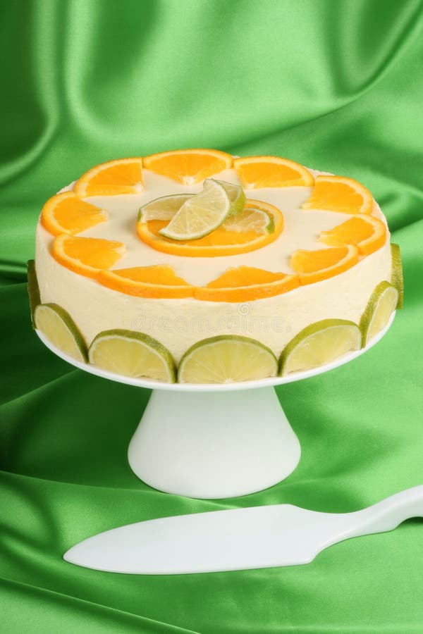 Lime and Orange Bavarian Cream (bavarese) Stock Photo - Image of dairy ...
