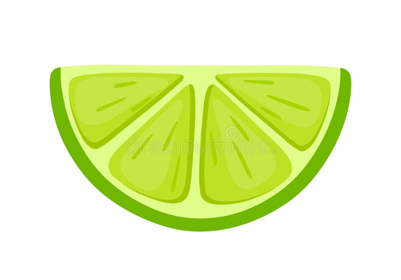 Lime Slice Icon Vector for Squash and Mojito Summer Drink Ingredients ...