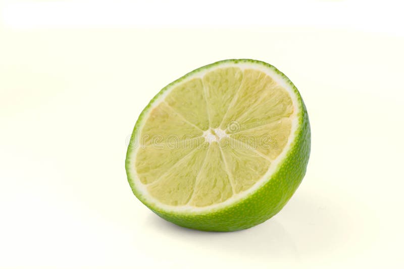 Lime Slice Isolated on White Stock Photo - Image of healthy, lime ...
