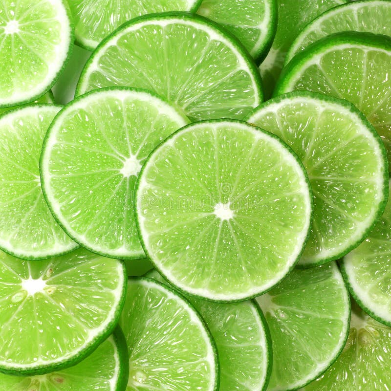 Sliced limes stock photo. Image of lime, slices, snack - 19533442