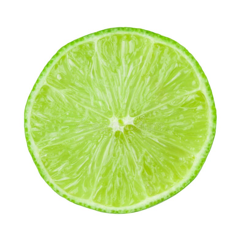 Lime Slices Isolated on a White Background Stock Photo - Image of food ...