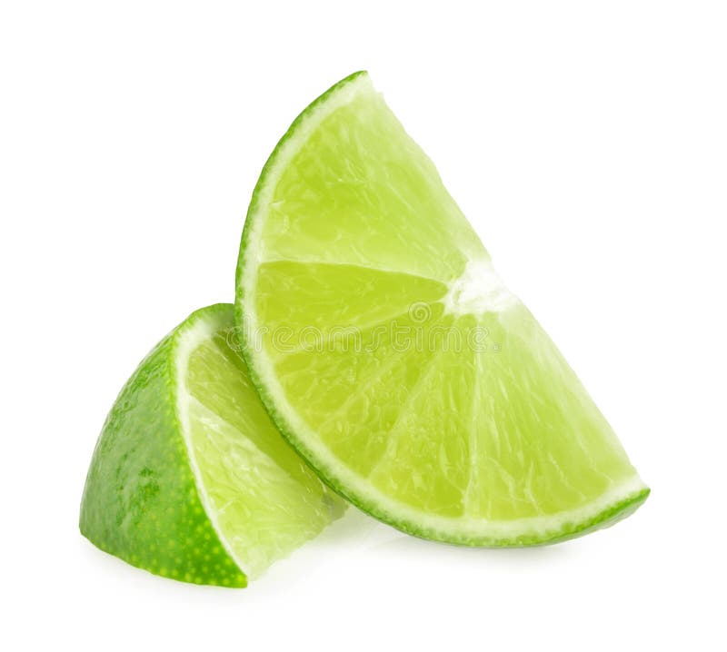 Lime slices isolated stock photo. Image of citrus, sour - 49764170