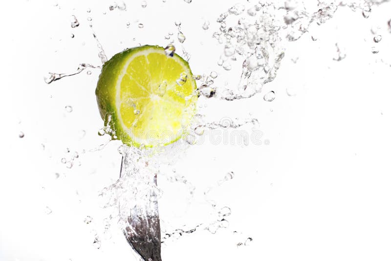 Lime Splash stock image. Image of green, citrus, fresh - 1014535
