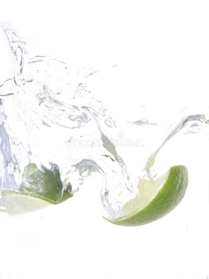 Lime splash stock image. Image of splash, water, lemon - 6332133