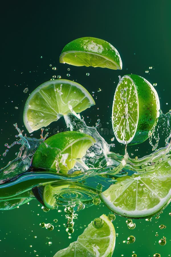 Lime Splash stock photo. Image of summer, lemonade, drink - 366907208