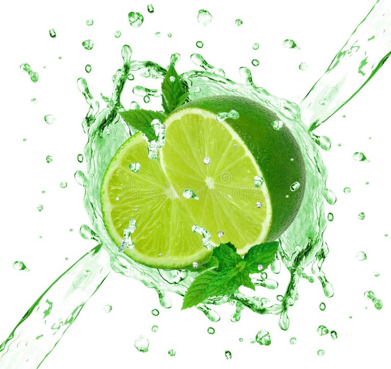 Lime splash stock photo. Image of fresh, lemonade, health - 51363828