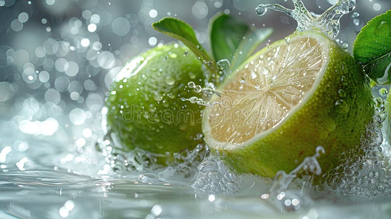 Lime Splash stock illustration. Illustration of healthy - 334949873