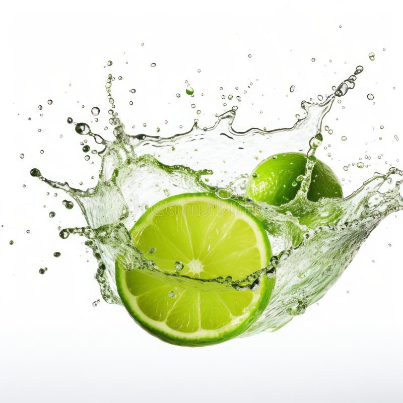 Lime Splash Stock Photo: Striking Composition with Exacting Precision ...