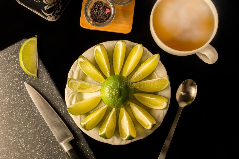 Lime Tea stock image. Image of white, healthy, green - 60731473