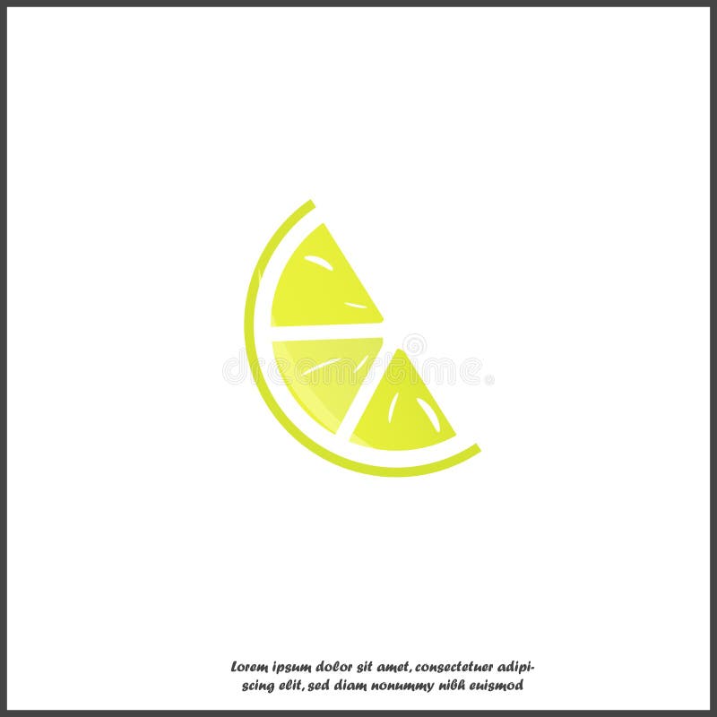 Lime Vector Icon. Lemon on White Isolated Background Stock Vector ...