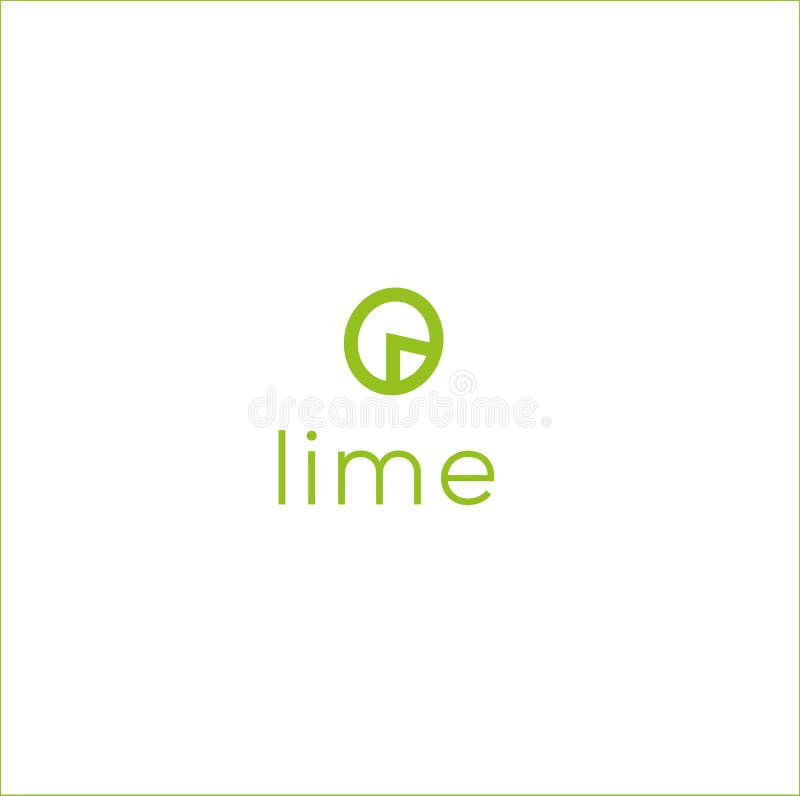 Lime vector logo stock vector. Illustration of isolated - 107799504