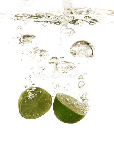 Lime in Water stock image. Image of lime, object, cold - 709265