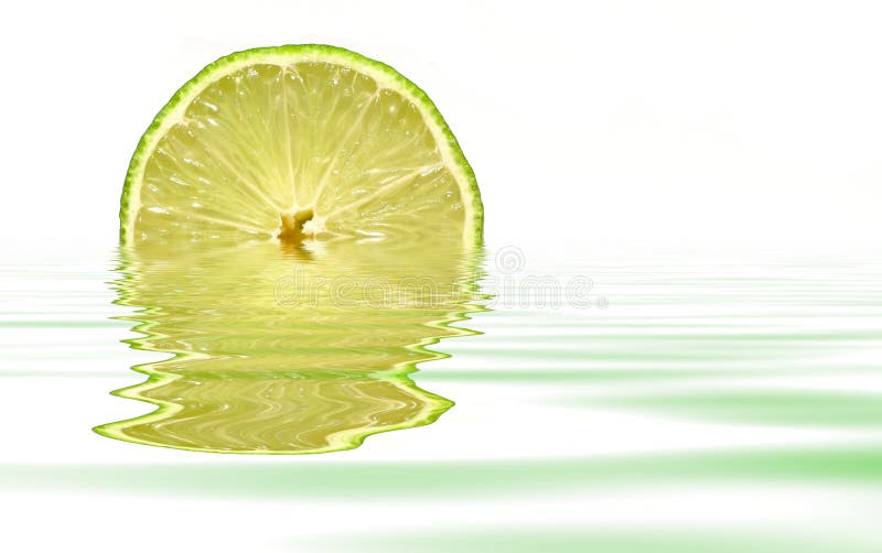 Lemon reflected in water stock photo. Image of closeup - 7233592
