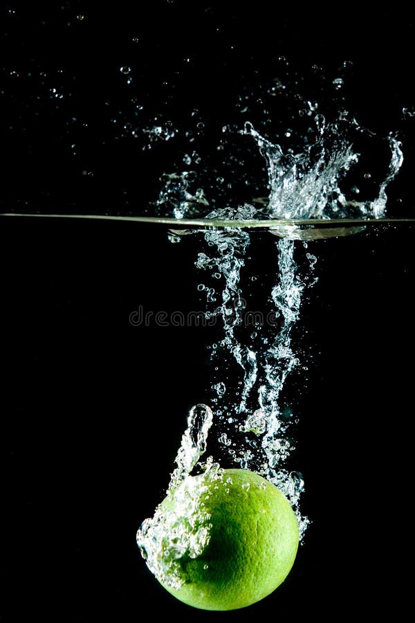 Lime and water splash stock image. Image of water, closeup - 82257953
