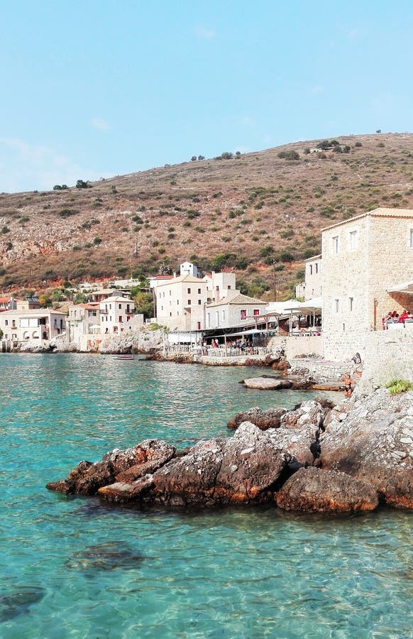 Picturesque Bay in Limeni Village in Mani Greece Editorial Stock Photo ...