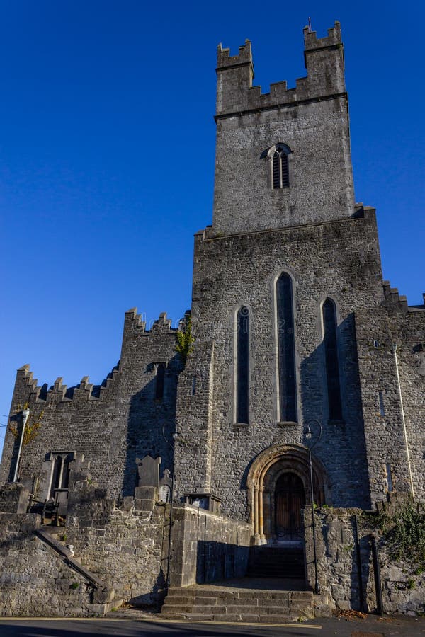 Limerick stone church stock image. Image of tower, ireland - 133940745