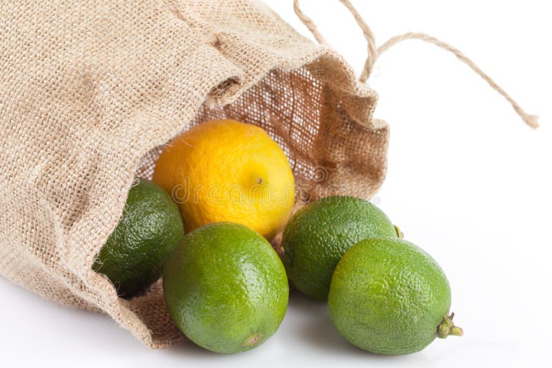 Limes and Lemon stock photo. Image of natural, fruit - 64780432