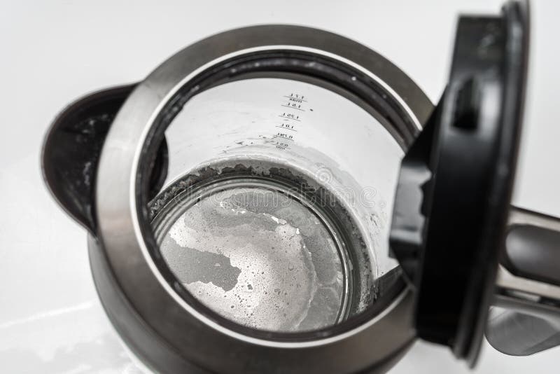 Limescale at the Bottom of Kettle - Hard Water Concept Stock Image ...