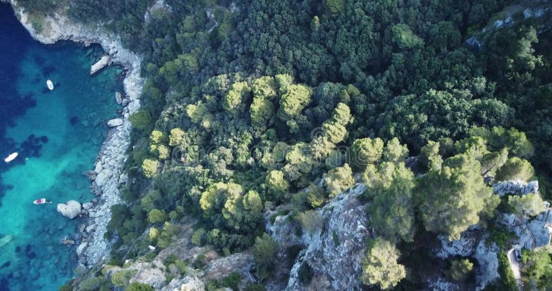 Limestone Arch that Forms a Bridge between Two Pillars of Rock Aerial ...