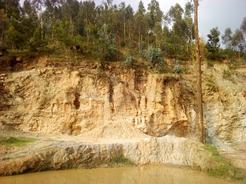 A limestone area stock image. Image of water, wall, soil - 219132229