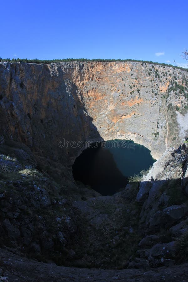 Limestone area lake stock photo. Image of limestone, hole - 53297178