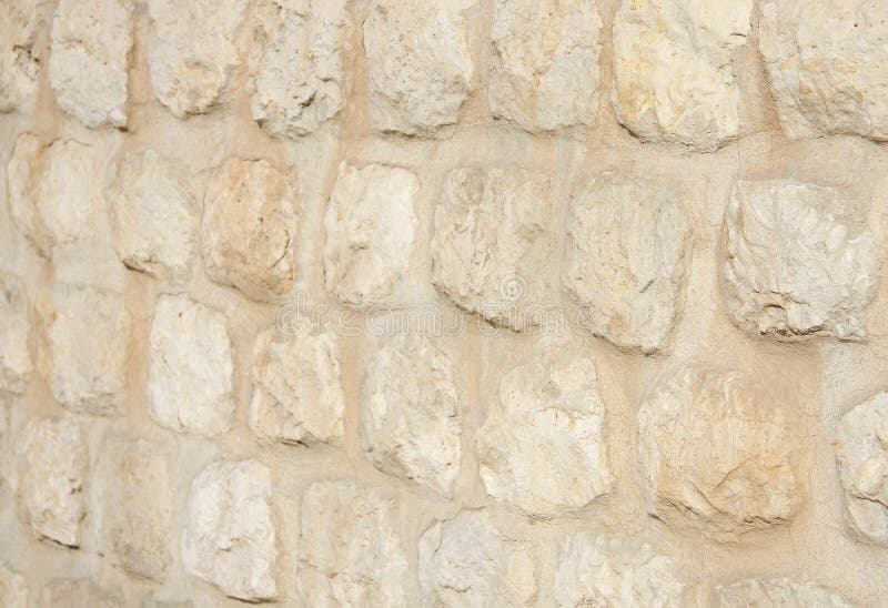 Limestone Boulder Wall Photographed at Shallow DOF Stock Photo - Image ...