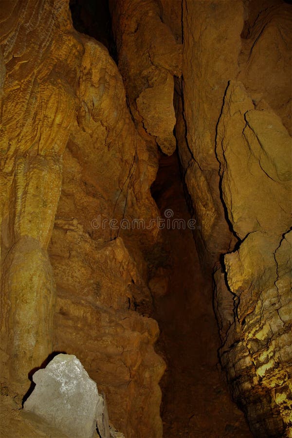 Limestone Cascade Down the Cave Stock Photo - Image of house, bright ...