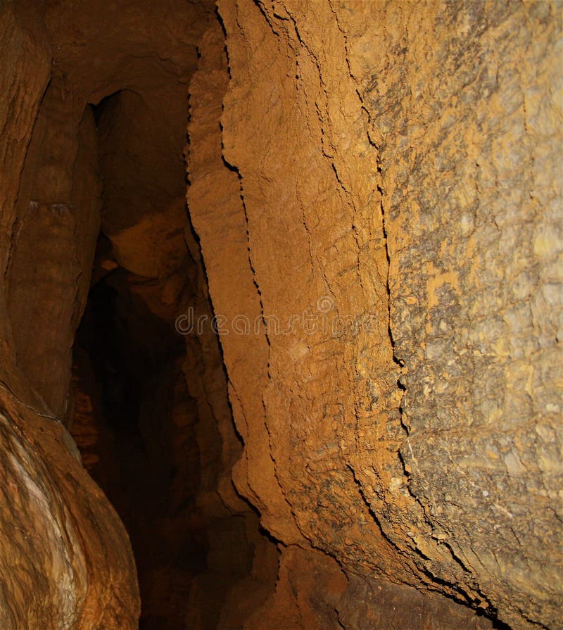 Limestone Cascade Down the Cave Stock Photo - Image of house, bright ...
