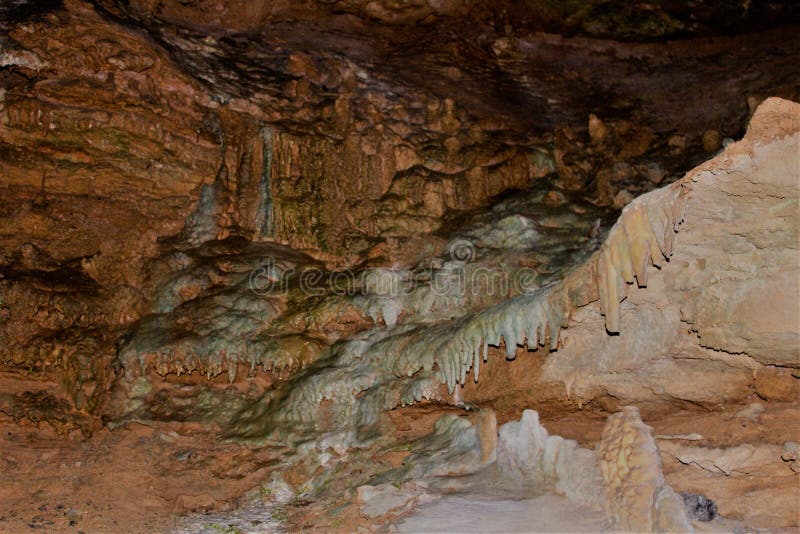 Limestone Cascade Down the Cave Stock Photo - Image of house, bright ...