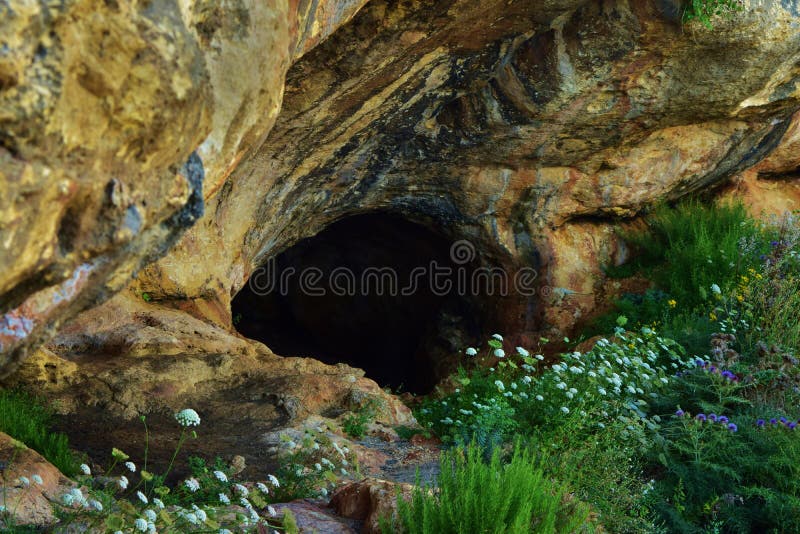 Limestone Cave in Birzebbuga, Malta Stock Photo - Image of ancient ...