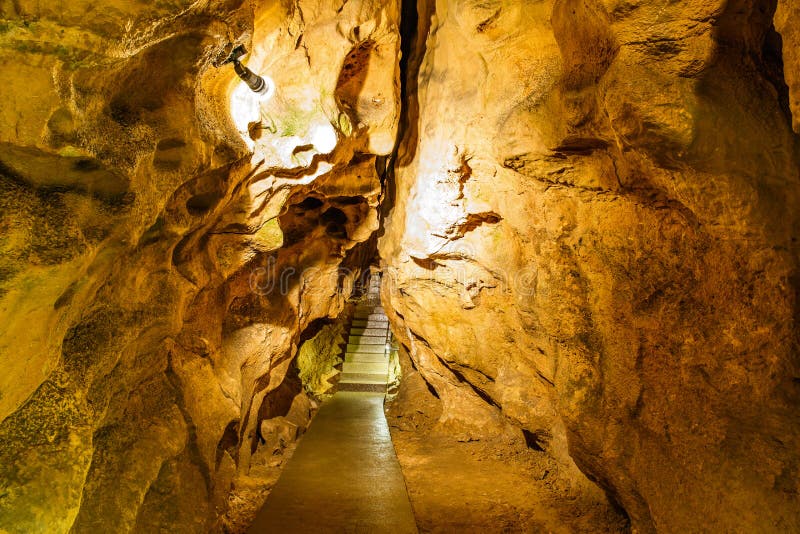 Limestone cave system stock photo. Image of cavern, attraction - 85170526